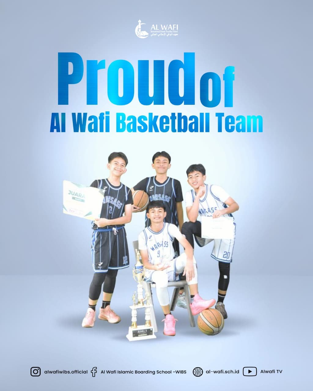 Al Wafi Basketball Team Raih Juara 2 dan MVP di MYFEST 2025 - Wafi News