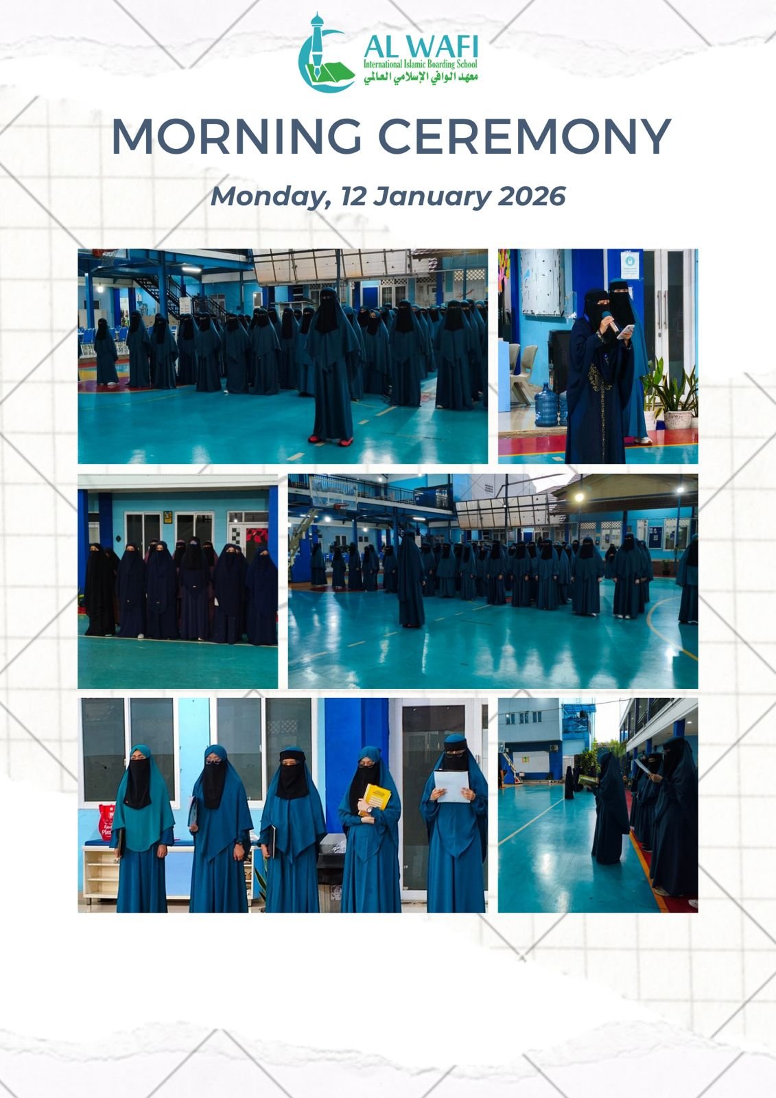 Morning Ceremony di Al-Wafi International Islamic Boarding School Banat ...